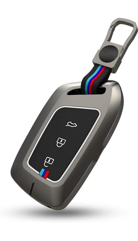 Folkswheel Metal Car Key Cover Compatible for MG Hector Astor Gloste folkswheel